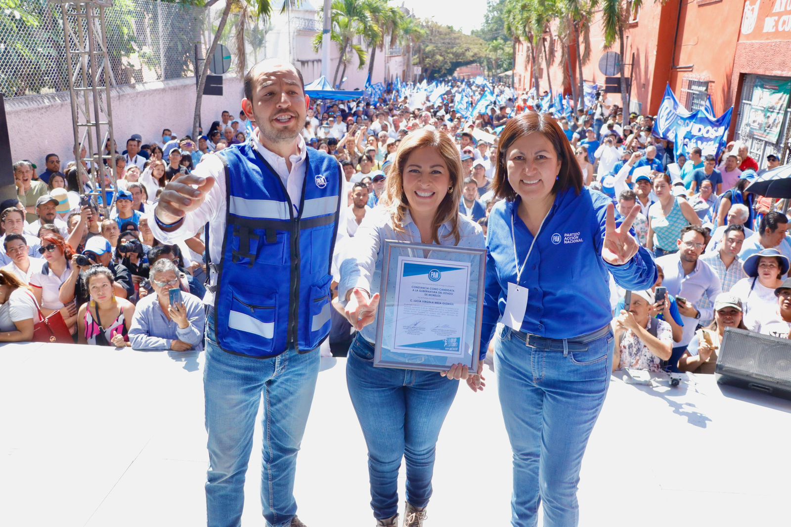 Es Lucy Meza candidata oficial del PAN a la gubernatura de Morelos